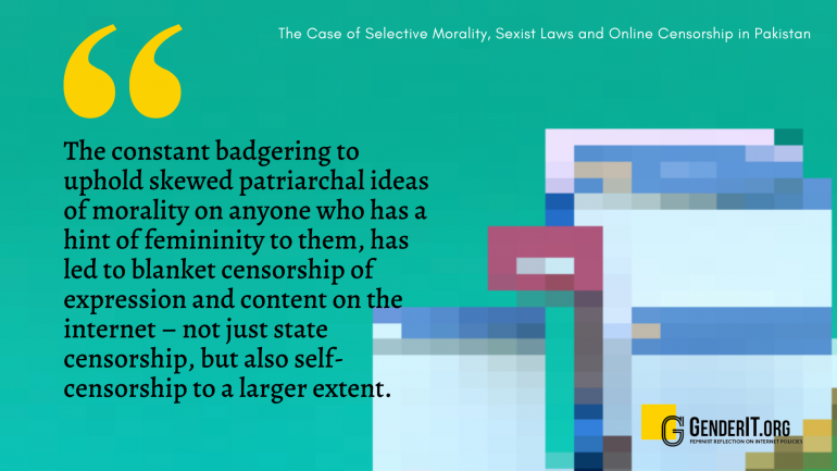 The Case of Selective Morality, Sexist Laws and Online Censorship in ...